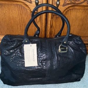 Sundance | Bags | Nwt Sundance Aerin Pebbled Italian Leather Satchel ...